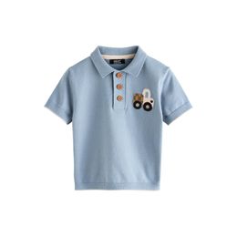 next Poloshirt Jungen Gr&ouml;&szlig;e 68 hellblau / pueblo / schwarz / wei&szlig;