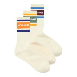Jack & Jones Jack & Jones Socken 'JACNICE' Herren Gr&ouml;&szlig;e 41/46 creme / blau / gr&uuml;n / orange