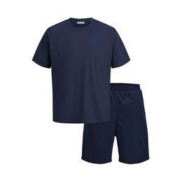 Jack & Jones Jack & Jones Pyjama 'JACSOLID' Herren Gr&ouml;&szlig;e L dunkelblau