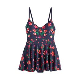 B By Ted Baker Badeanzugkleid Damen Gr&ouml;&szlig;e 4XL navy / gr&uuml;n / pink