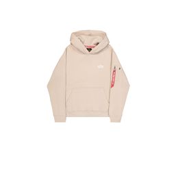 Alpha Industries Sweatshirt Herren Gr&ouml;&szlig;e L beige / rot / wei&szlig;