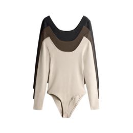 The Set Body Damen Gr&ouml;&szlig;e XXL/XXXL creme / schoko / schwarz