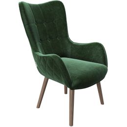 Ohrensessel Playboy, B:68cm H:99cm T:77cmdunkelgr&uuml;n, Sessel, "BRIDGET"
