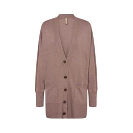 soyaconcept Damen Cardigan "Soya Concept Cardigan SC-DOLLIE 739"94160 woodrose melange, Gr. XS, Obermaterial: 75% Viskose, 25% Nylon, Strickjacken