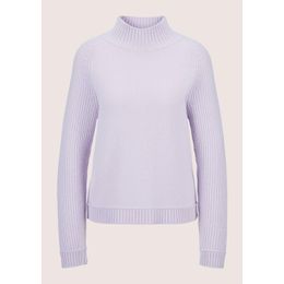 Madeleine Mode MADELEINE Damen Longpullover "Pullover Kurzer Stehkragen-Pullover mit Kaschmir", lila, Gr. 36, Obermaterial: 70% Schurwolle WV. 30% Kaschmir WS.,