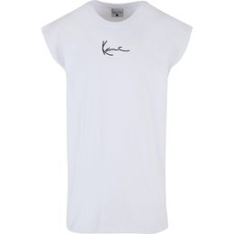 Karl Kani Damen Tanktop "Karl Kani Herren KM212-001-1 Small Signature Sleeveless Tee"wei&szlig;, Gr. S, unifarben, 100% Baumwolle, Tops
