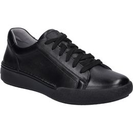 Josef Seibel Damen Sneaker "Claire 01, black-black", Gr. 36, schwarz, Obermaterial: 100% Rindsleder Leather cow., Schuhe