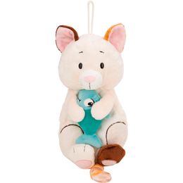 Nici Kinder W&auml;rmflasche "Homies GREEN, Gl&uuml;ckskatze & Fisch, 30 cm", beige, H:30cm, W&auml;rmflaschen, 2in1 - weiches Kuscheltier & W&auml;rmflasche in einem