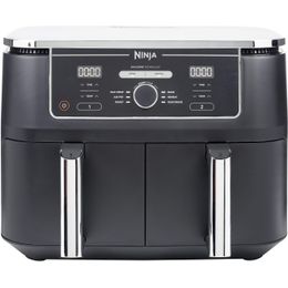 Ninja Hei&szlig;luftfritteuse "Foodi AF400EU Dual Zone Airfryer", B:41,5cm H:32,5cm T:27cm, schwarz, Fritteusen, Kapazit&auml;t je 1,4 kg, incl. 2 Crisper