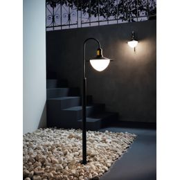 Eglo Stehlampe "Sirmione Au&szlig;en-Stehlampe, Standleuchte, Stahl, E27, IP44, Au&szlig;enlampe", 1, H: 120cm, 1 Stk., schwarz, Wohnzimmer, Leuchten,