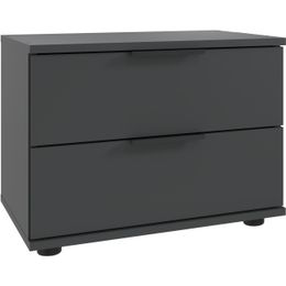 Nachtkommode wimex, B:52cm H:40cm T:38cm, grau, Spanplatte, Sideboards, "Tilburg, einzeln oder im 2er Set, Made in Germany", Nachtschrank mit 2