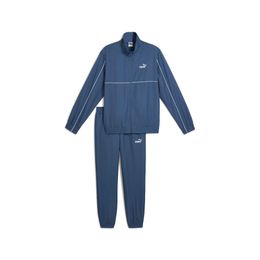 Puma Herren Jogginganzug "WOVEN TRACKSUIT", blau, Gr. M, bedruckt, Twill, Obermaterial: 100% Polyester, Sportanz&uuml;ge, zweiteiliges Set, f&uuml;r Training