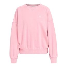 Roxy Damen Sweatshirt "Oasis Haze", rosa, Gr. M, 77% Baumwolle, 23% Polyester, Sweatshirts