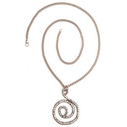 Damen Lange Kette "Sunny", silber, Basic, Collezione Alessandro, Metall, Halsketten, mit rundem Anh&auml;nger
