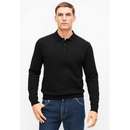 Only & Sons ONLY & SONS Damen Polokragenpullover "ONSWYLER LIFE REG 14 LS POLO KNIT NOOS", schwarz, Gr. XXL, unifarben, Feinstrick, Obermaterial: 78% Viskose,