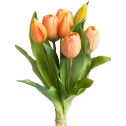 Kunstblume BOTANIC-HAUS, B:16cm H:32cm T:16cm, rot, Kunststoff, Kunstpflanzen, "Willa", Tulpenb&uuml;ndel im 7er-Set