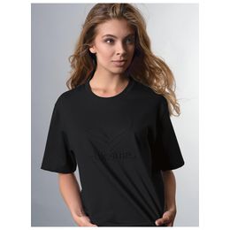 TRIGEMA Damen T-Shirt "TRIGEMA Heavy Oversized T-Shirt mit 3D-Motiv", schwarz, Gr. S, 100% Baumwolle, Shirts