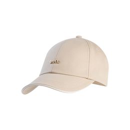 BOSS Damen Baseball Cap "Ari-ME"light beige 275, unifarben, Twill, Baumwolle, Caps, mit BOSS Schriftzug