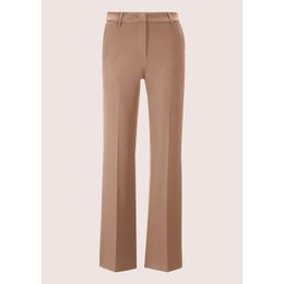 Madeleine Mode MADELEINE Damen B&uuml;gelfaltenhose "Palazzohose Ausgestellte B&uuml;gelfalten-Hose", beige, Gr. 38, Obermaterial: 92% Polyester PES. 8% Elasthan EL., Hosen
