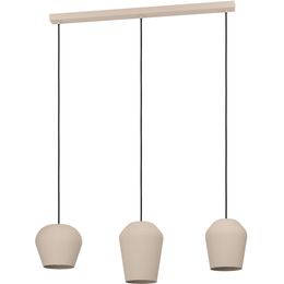 Eglo H&auml;ngeleuchte "CAMBAITO Pendellampe, Stahl, E27, IP20, Esszimmerlampe, H&auml;ngelampe", H: 110cm, 1 Stk., beige, Wohnzimmer, Leuchten, H&auml;ngeleuchte