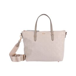 JOOP! JOOP Damen Handtasche "collana tessuto handbag mhz", beige, Nylon, Taschen, Damen Umh&auml;ngetasche, Schultertasche mit Logopr&auml;gung
