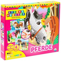 Sticky Mosaics Kinder Kreativset "Pferde", bunt, Kreativsets