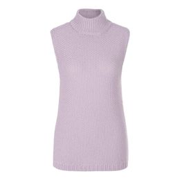 Madeleine Mode MADELEINE Damen Longpullover "Pullunder Pullunder mit Reiskornmuster und Glanzeffekt", lila, Gr. 40, Obermaterial: 76% Schurwolle WV. 15%