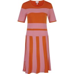 Damen Strickkleid, rosa, Gr. 46, Sportalm KITZB&Uuml;HEL, gemustert, gestreift, mehrfarbig, Strick, Obermaterial: 62% Viskose, 38% Polyester, Kleider, mit