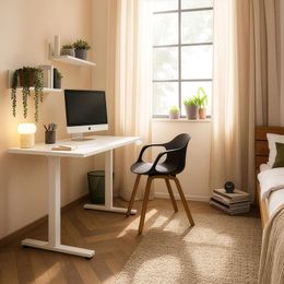 Schreibtisch Schildmeyer, B:138cm H:72,7cm T:60cm, grau, B&uuml;ro, Tische, "Torge, Schreibtisch elektrisch, Made in Germany, B: 138 cm", Solide