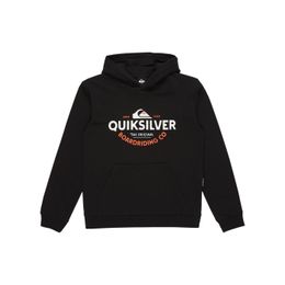Quiksilver Jungen Hoodie "Typed Out", schwarz, Gr. 16, [Hauptstoff] 55% Baumwolle, 45% Polyester, Sweatshirts