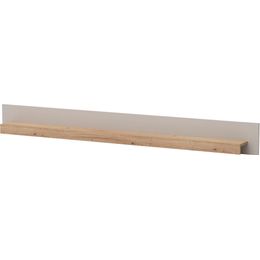Wandboard Home Affaire, B:189cm H:20cm T:15cmkaschmir, eiche artisan, Holzwerkstoff, Regale, "Sonora, modernes Wandregal, Wandhalter mit