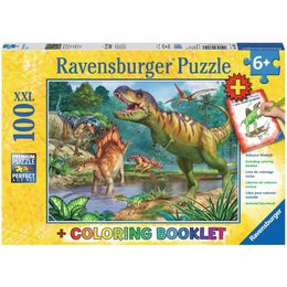 Ravensburger Kinder Puzzle "Welt der Dinosaurier", bunt, Pappe, B:49cm H:36cm, Puzzles, Made in Germany