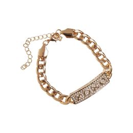 Urban Classics Damen Bettelarmband "Urban Classics Unisex XOXO Bracelet", L/XL, Eisengold, Eisen, Armb&auml;nder