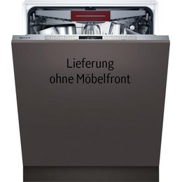 Neff vollintegrierbarer Geschirrsp&uuml;ler, B:60cm H:82cm T:55cm, grau, Geschirrsp&uuml;ler, Gap Light: seitliches Licht zeigt Reinigungsvorgang
