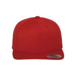 Flexfit Herren Flex Cap "Flexfit Unisex Classic Snapback"rot, unifarben, 80% Polyacryl, 20% Wolle, Caps