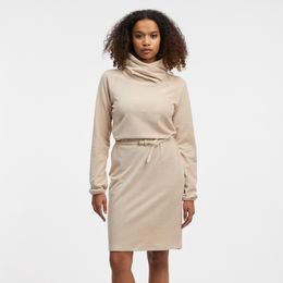 Ragwear Damen Sweatkleid "BELITA", beige, Gr. XL, unifarben, Sweatware, Obermaterial: 62% Baumwolle, 35% Polyester, 3% Elasthan, Kleider, gerippte