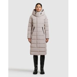 Khujo Damen Steppmantel "TAMKE 2IN1 (EINSATZ HERAUSNEHMBAR)", beige, Gr. XS, unifarben, 100% Polyester, M&auml;ntel