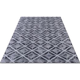 Teppich Gino Falcone, B:80cm H:7mm L:150cm, grau, Kunstfaser, Wohnzimmer, Teppiche, "Serena GF047", gedruckte Felloptik, ideal im Wohnzimmer &