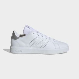 Damen Sneaker "ADVANTAGE BASE 2.0", adidas Sportswear, Gr. 40,5cloud wei&szlig;, ftwr wei&szlig;, silber metallic, Synthetik, Textil, Schuhe, inspiriert vom
