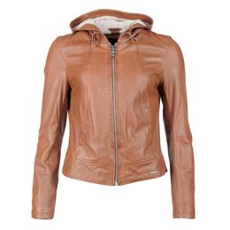 Maze Jacke Damen Gr&ouml;&szlig;e M dunkelbeige / cognac / hellbraun