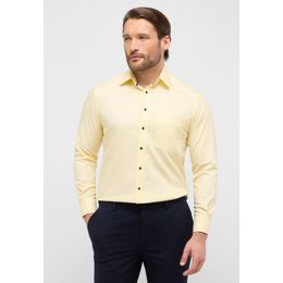 Eterna Herren Langarmhemd "COMFORT FIT", gelb, Gr. 40, 100% Baumwolle, Hemden, NON IRON (b&uuml;gelfrei)