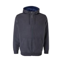 s.Oliver Men Big Sizes Zip-Up Hoodie male Blue size XXL