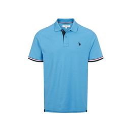U.S. Polo Assn. Poloshirt 'Nis' Herren Gr&ouml;&szlig;e XL navy / azur / rot / wei&szlig;