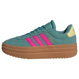 adidas Sportswear Sneaker 'VL Court Bold' Jungen Gr&ouml;&szlig;e 38 cyanblau / senf / dunkelpink