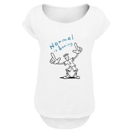 F4NT4STIC Shirt 'Fido Dido Points Normal Is Boring' female White size XS