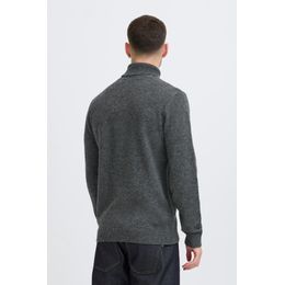 Blend Herren Rollkragenpullover "BHBRANKO ROLL KNIT"iron gate melange, Gr. M, unifarben, Strick, Obermaterial: 60% Wolle, 40% Nylon, Pullover