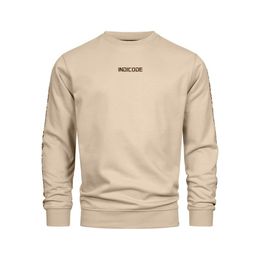 INDICODE Jeans Sweatshirt 'Korbin' male Beige size XXL