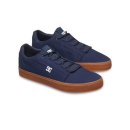 DC Shoes Herren Sneaker "Hyde", Gr. 9, blau, Obermaterial: Leder [Kuh] / Futter: Textil / Au&szlig;ensohle: Gummi., Schuhe