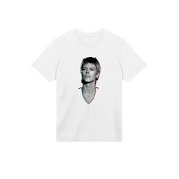 F4NT4STIC Shirt 'TV Times Pop Star David Bowie Portrait 1977' male White size S