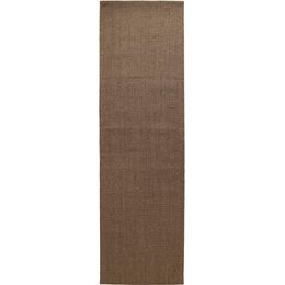 Teppich HEINE HOME, B:70cm H:10mm L:130cm, braun, Gummi, Sisal, Wohnzimmer, Teppiche